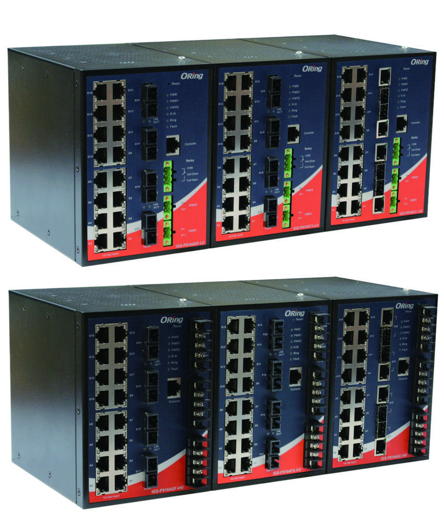 20-portowy zarządzalny Gigabit Ethernet Switch, IEC 61850-3, C1D2/ATEX ...