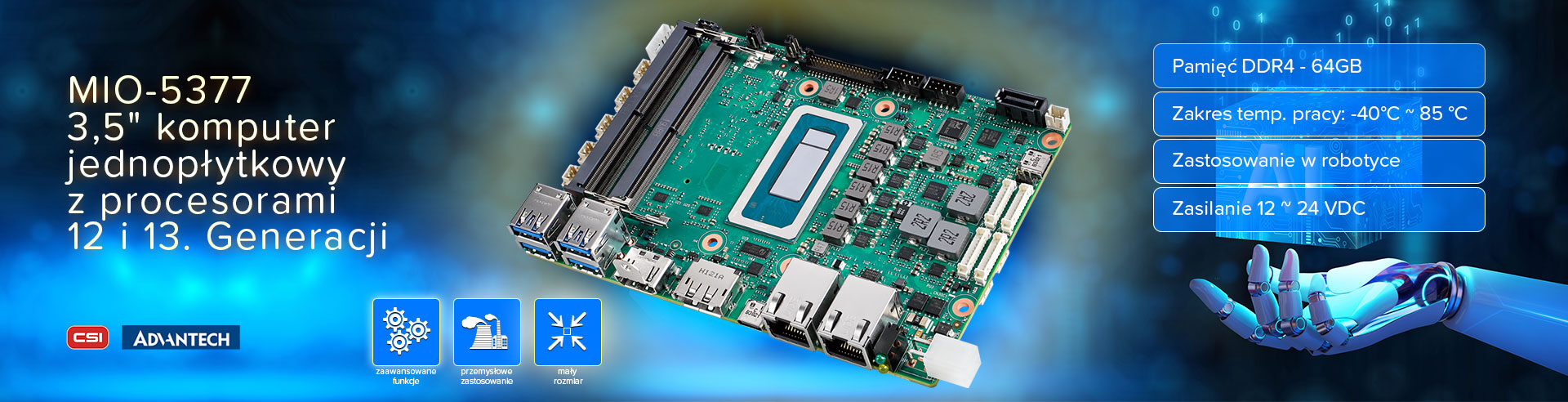 Komputery dla przemysłu, obudowy, karty flash i dyski SSD - CSI S.A